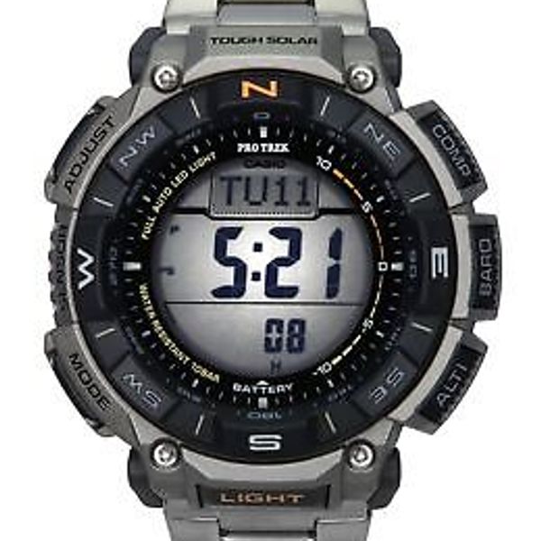 Casio ProTrek Digital Bio Based Resin Tough Solar PRG-340T-7 100M Men's Watch | WatchCharts ...