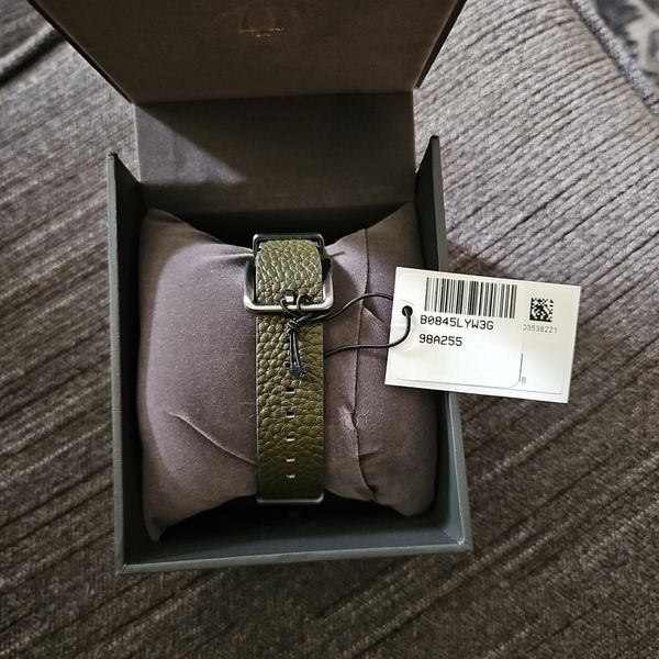 Bulova Hack 98A255 Automatic 38MM Black Dial Leather Strap Men's Watch ...