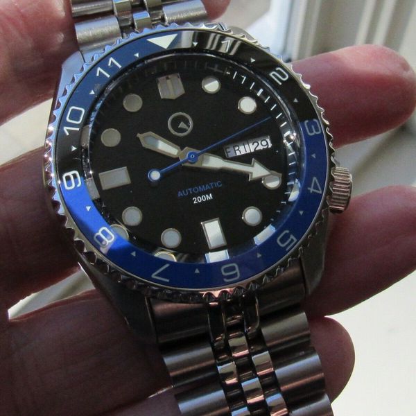 LONG ISLAND WATCH COMPANY ISLANDER ISL-74 DIVE WATCH AUTOMATIC “BATMAN ...