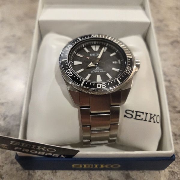 Seiko Samurai SRPB51 Dive watch Black Dial w/ EXTRA Strapcode Bracelet ...
