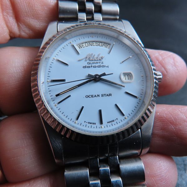Swiss Made Mido Ocean Star Daydate Quartz Men Watch | WatchCharts ...
