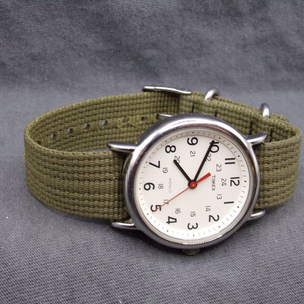 Men's TIMEX Military Watch w/ Backlight & New Battery - Works Great ...