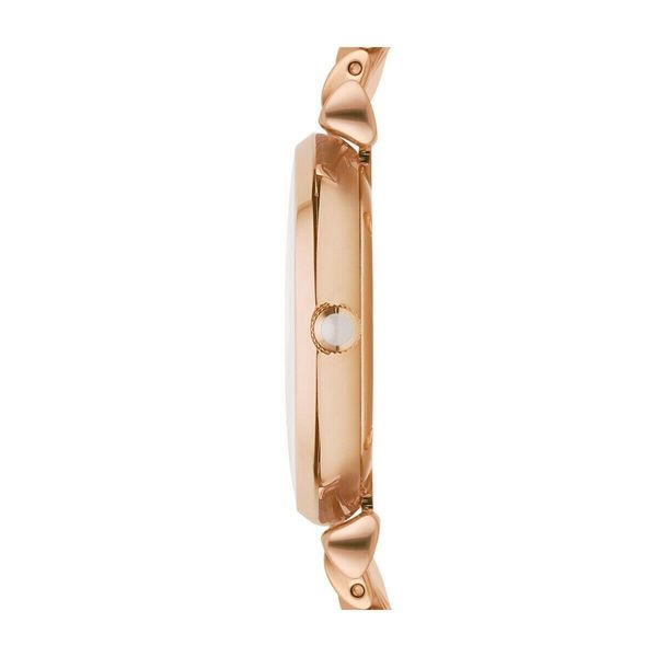 NEW GENUINE EMPORIO ARMANI AR1909 GIANNI T-BAR ROSE GOLD PEARL DIAL ...
