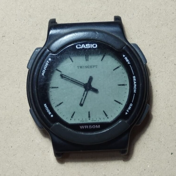 Vintage Retro - Casio ABX-53 Twincept Wrist Watch 1326 Data Bank World ...