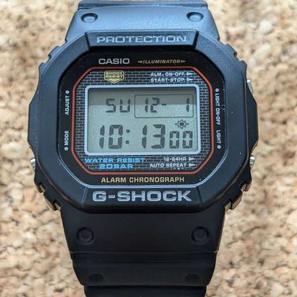 Mint! G-Shock "DW-5000-1JF" (2001) Rare Pre-Vintage Casio Japan Origin ...