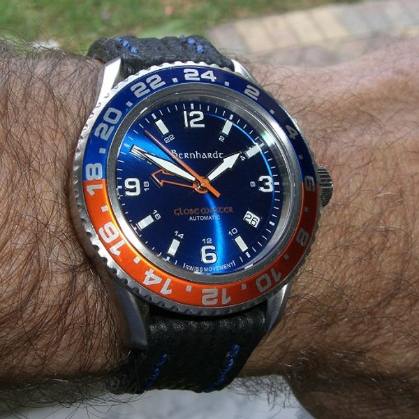 FS: Bernhardt Globemaster GMT Blue/Orange ***REDUCED*** | WatchCharts