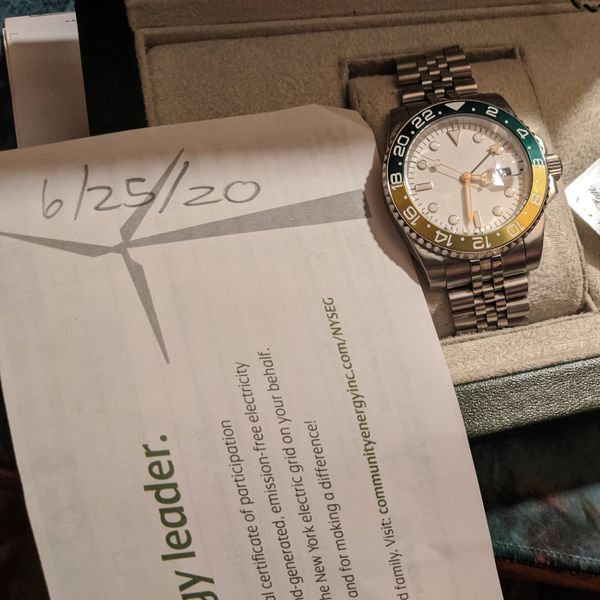 [WTS][US] Unbranded "sprite" GMT (95$) | WatchCharts
