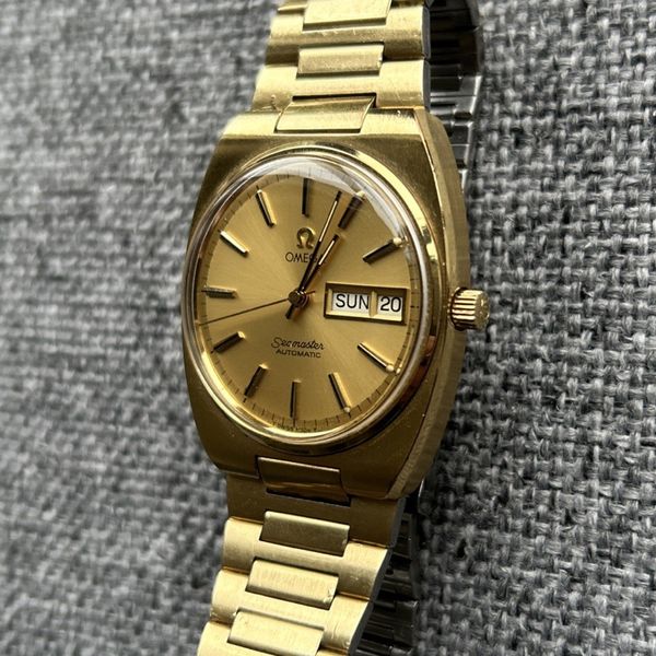 Omega Seamaster 166.0216 Cal. 1022 Vintage Automatic Watch Gold Plate ...
