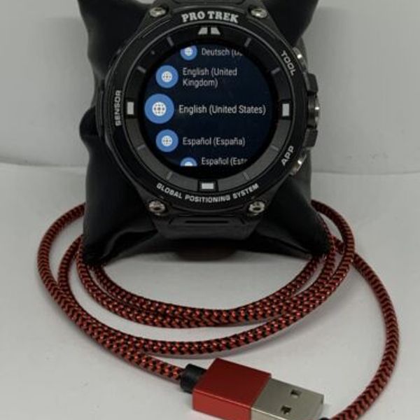 Casio Pro Trek WSD-F20 Unisex Black Resin Digital Dial Smart Genuine ...