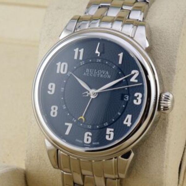 Bulova Accutron Gemini 63B154 Men's Swiss Made Automatic GMT Watch $1450 | WatchCharts Marketplace