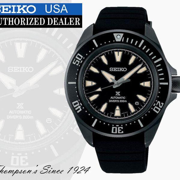 Seiko New Diver Prospex SRPL15 Sea Stainless Steel Black Dial Silicone ...