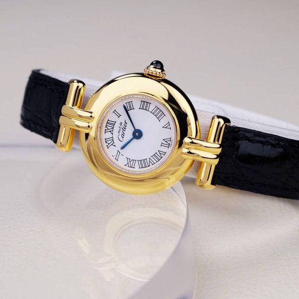 Cartier Watch Must de Colisee Vermeil Quartz White Roman Index SM ...