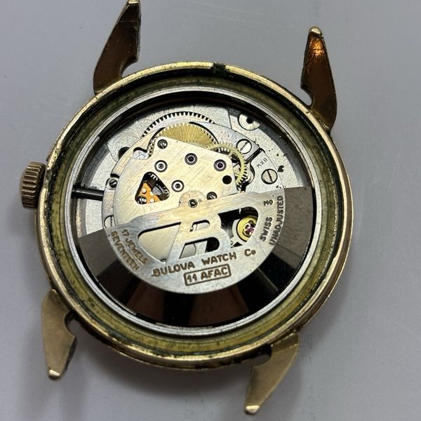 Running Vintage Bulova 17 Jewel Men's Automatic Wristwatch 11AFAC Swiss ...
