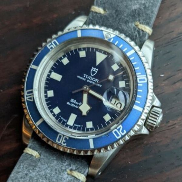 Tudor Submariner Vintage Snowflake Sub Fantastic Blue Dial Ref 94110 ...