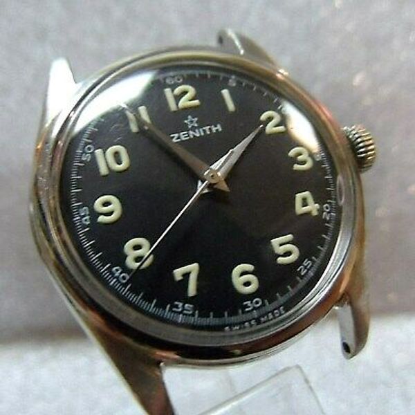 Vintage Zenith Military Winding Watch | WatchCharts