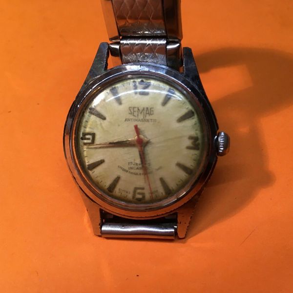 Vintage Men's wristwatch SEMAG Swiss Made Incabloc Antimagnetic ...