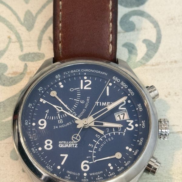 Timex Intelligent Fly-Back Chronograph Quartz Indiglo TW2P78800 Men's ...