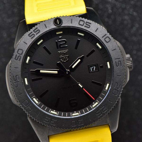 Luminox Pacific Diver Blackout 44mm Dive Watch XS.3121.BO Box & Card ...