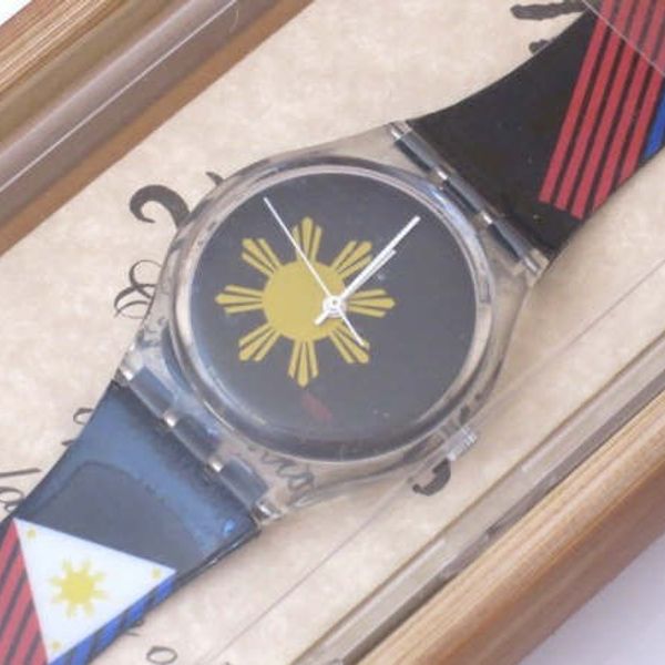 BAMBOO PACKAGE-THE PHILIPPINES CENTENNIAL & PIN Swatch By JAIME ZOBEL ...