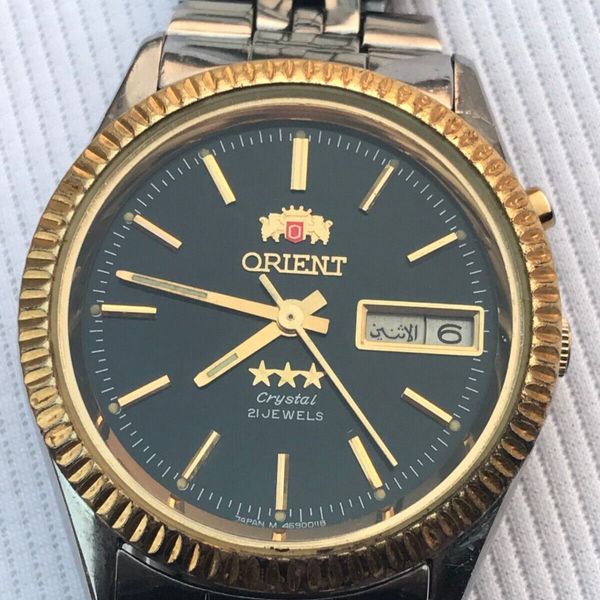 Vintage Orient Crystal Automatic 21 Jewels Original Japan Men's Watch ...