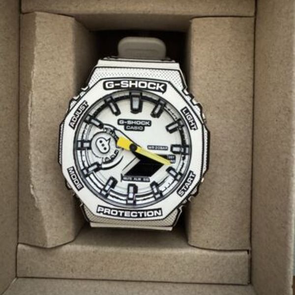 Casio G-SHOCK GA-2100MNG-7A White MANGA Limited Edition Made In Japan | WatchCharts Marketplace