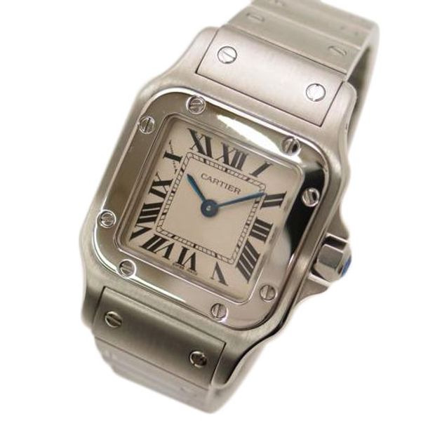 Cartier Cartier/watch ladies white dial square face stainless steel ...