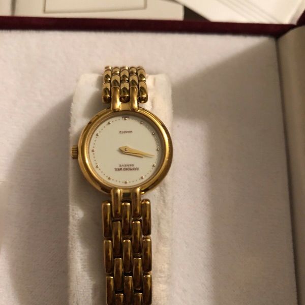 Vintage Raymond Weil Model 5806-2 18k Gold Women's Watch New with Authenticity | WatchCharts ...