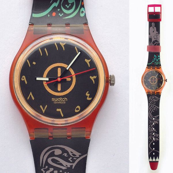 Rare Swatch watch Arabic Numerals & Calligraphy hard to find ...