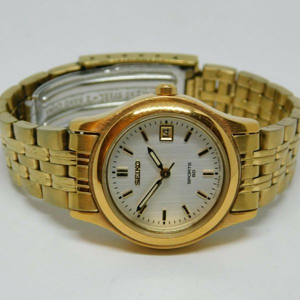 Seiko 7N82-0349 Gold Tone Quartz Analog Ladies Watch | WatchCharts