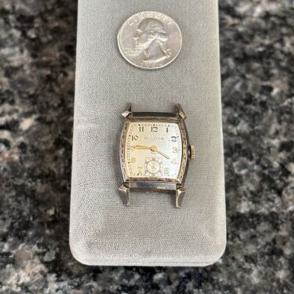 Vintage Bulova 10BC Menâ s 15 Jewels 15J Swiss Art Deco Tank Watch ...