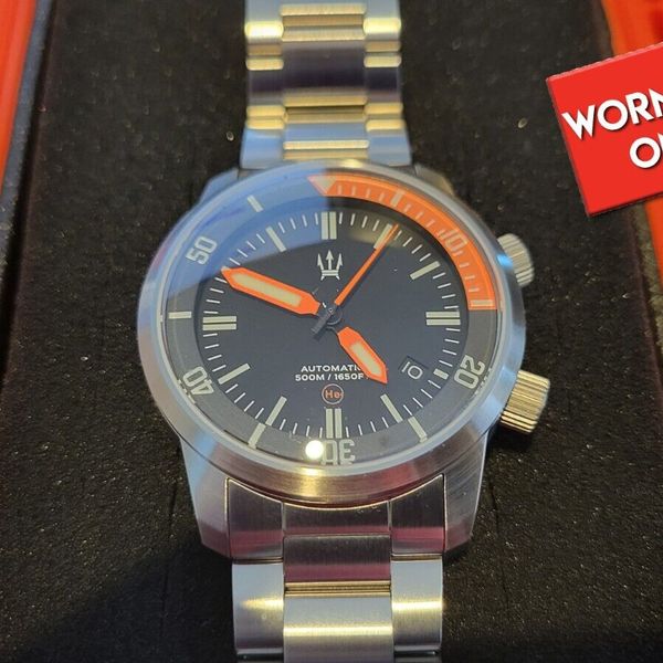 Maratac/Countycomm DC-50 Dual Crown 50ATM Automatic Diver w/Date & SS ...