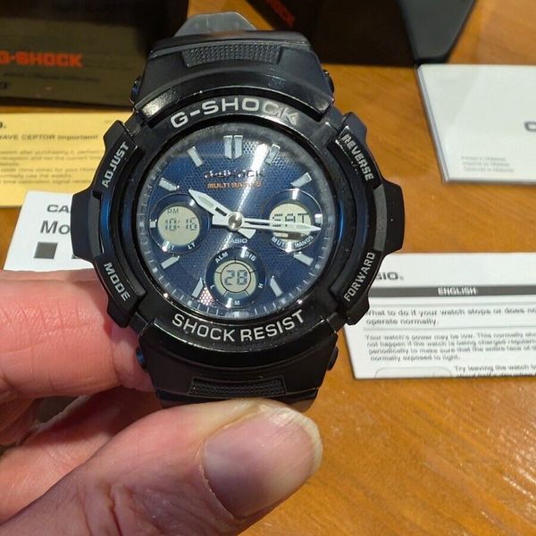 CASIO G-SHOCK AWG-M100-1AER Tough Solar Atomic Multiband 6 Boxed ...