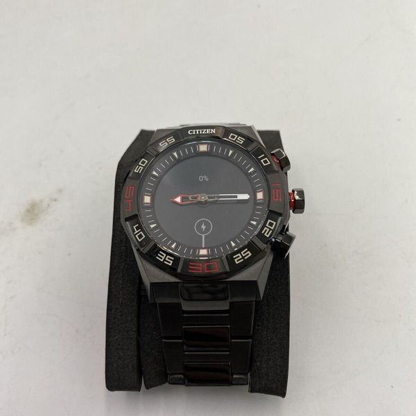 *Citizen CZ Smart Hybrid Red And Black Smart Watch 44MM YF30MV-01 ...