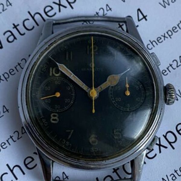 WwII Glashutte Tutima German Military Luftwaffe Pilot Chronograph Cal ...
