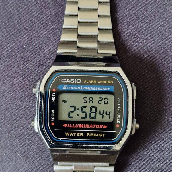 Casio Alarm Chrono Electro Luminescence ILLUMINATOR 3298 A168WA ...