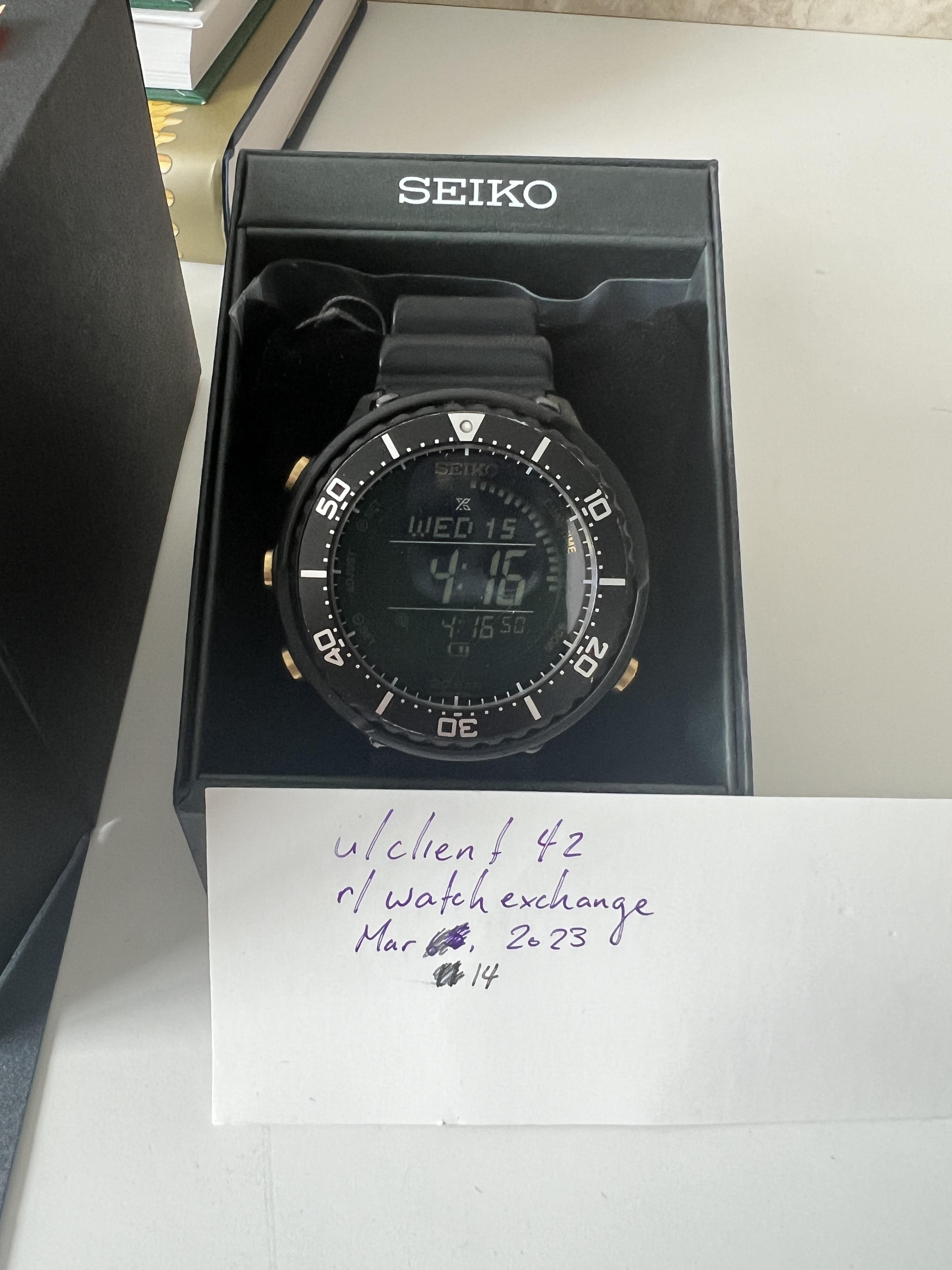 [WTS] Seiko x Lowercase Prospex SBEP005 Solar Fieldmaster Digital Watch ...