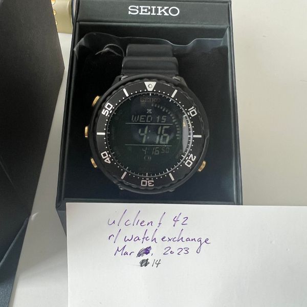 [WTS] Seiko x Lowercase Prospex SBEP005 Solar Fieldmaster Digital Watch ...