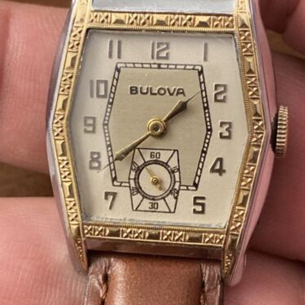 VINTAGE BULOVA ART DECO 15 Jewels WRIST WATCH 10AE 521351 WORKING No ...