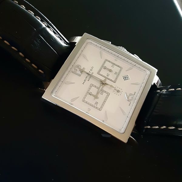 Rare Hamilton Jazzmaster square Chronograph! | WatchCharts Marketplace
