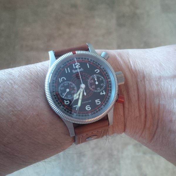 FS: HANHART TACHY TELE REPLIKA HAND WIND | WatchCharts Marketplace