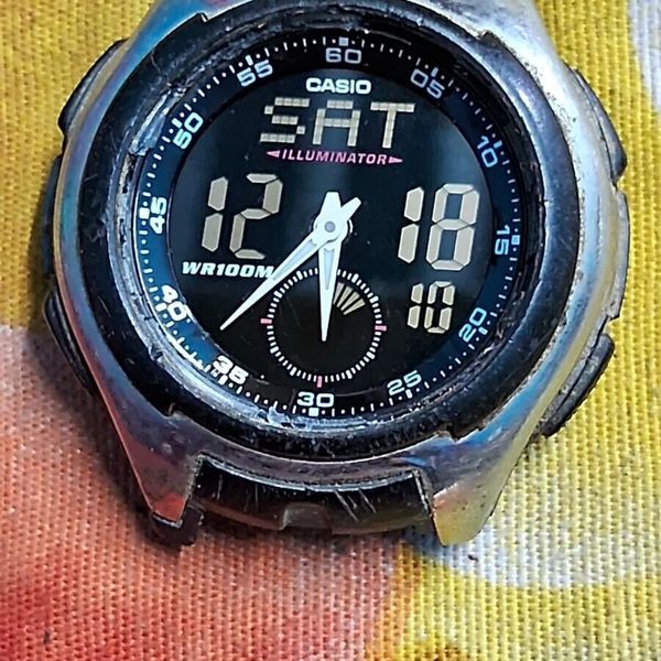 Vintage Casio 3319 AQ-160 Ana-Digi Men's watch for spare | WatchCharts ...