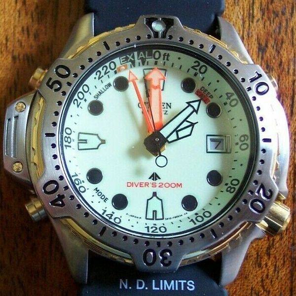 Citizen Aqualand Promaster 200M Divers Watch 5863-F80057 w/ Scuba Tank ...