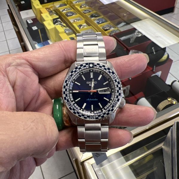 SEIKO 5 Special Edition BLUE dial red second hand SRPK65-NEW(BNS ...