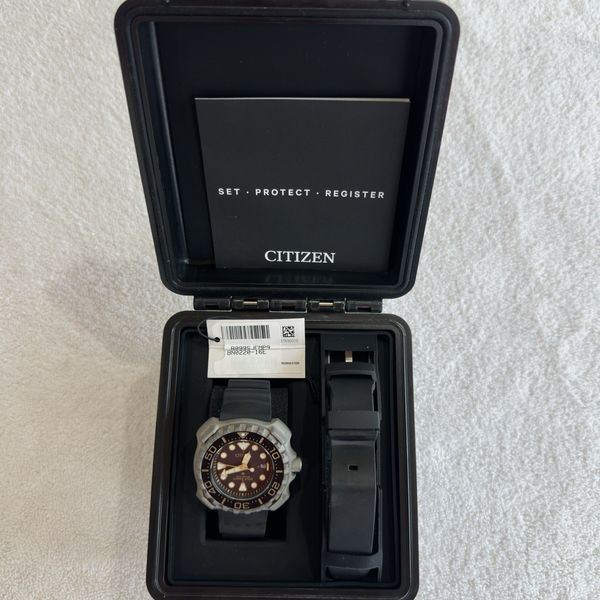 Citizen BN0220-16E Promaster Dive Eco-Drive Date Super Titanium Men's ...