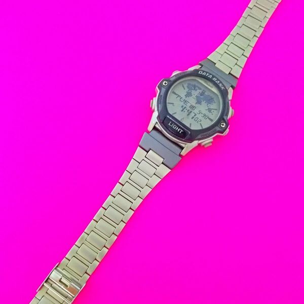 Vintage Casio ABX-23 Twincept Databank-30 Mens Wrist Watch "JAPAN ...