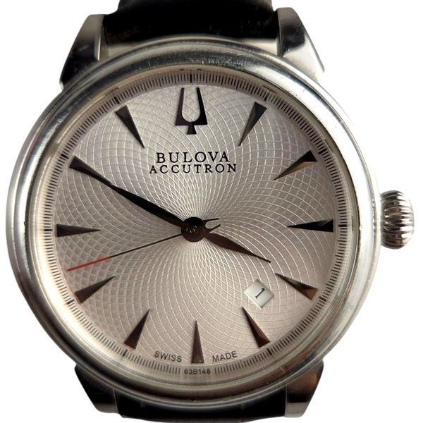 Bulova Accutron Gemini Guilloche Dial Stainless 26-Jewel Automatic ...