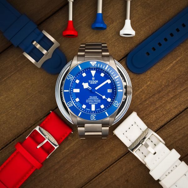 FS: Tudor Pelagos 42mm Blue Titanium Divers Watch – BOX, PAPERS, STRAPS ...