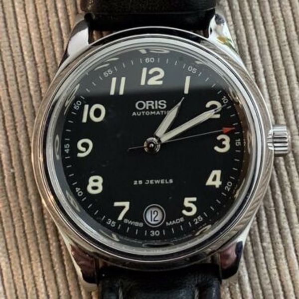Oris 7490 Automatic Men’s Watch With 653 Movement, Leather Band, 25 ...