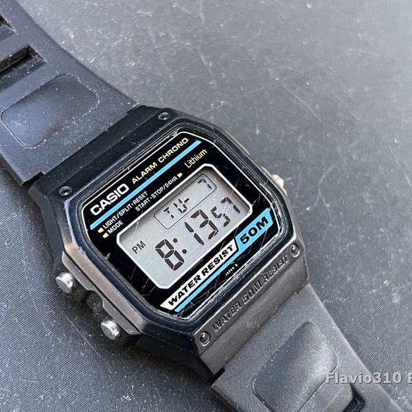 Very Rare 1986 Vintage CASIO W-14 (596) Japan M Alarm Chrono 34mm ...