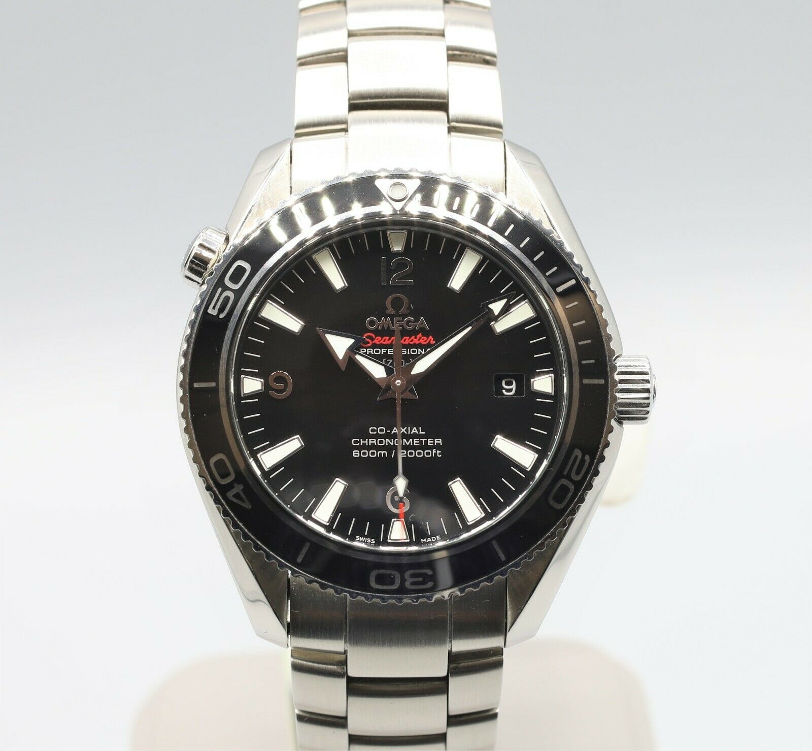 FS: Pre-Owned Omega Seamaster Planet Ocean Liquid Metal LE 222.30.42.20 ...